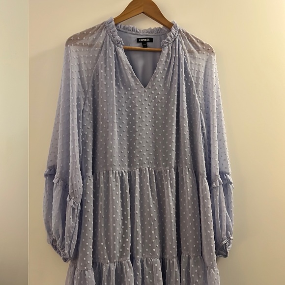 Express | Dresses | Pastel Purple Light Flowy Feminine Dress | Poshmark